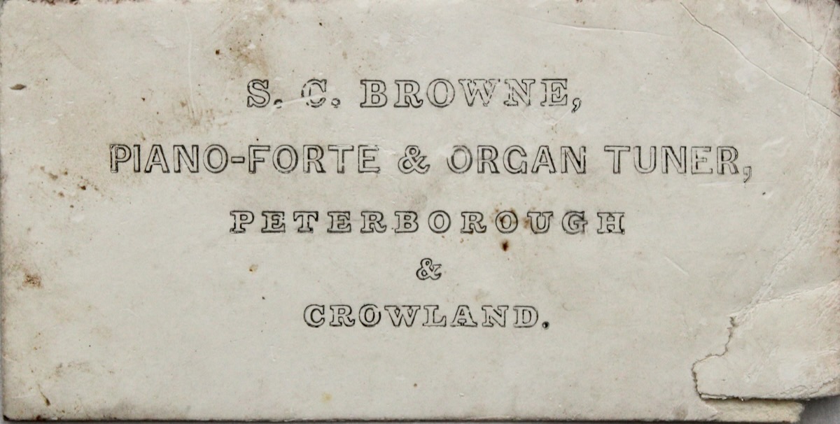 Piano-Forte & Organ Tuner.