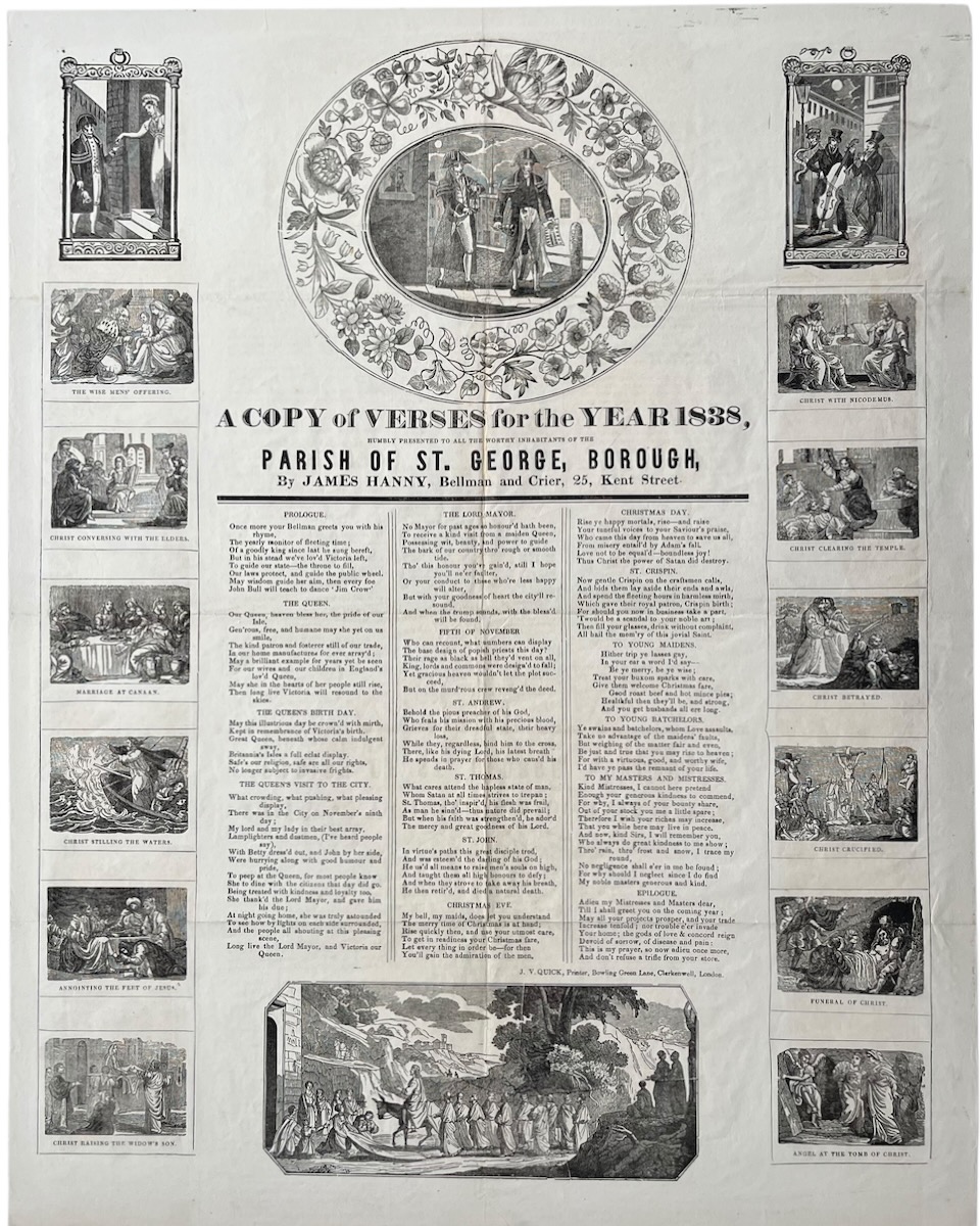 A Copy of the Verses for the Year 1838, humbly presented to all the ...